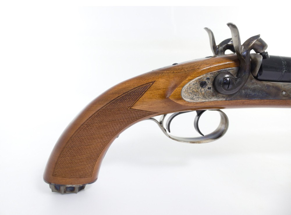 HOWDAH HUNTER PISTOL .20 WITH CASE (1840 c.) - Italian Firearms Group