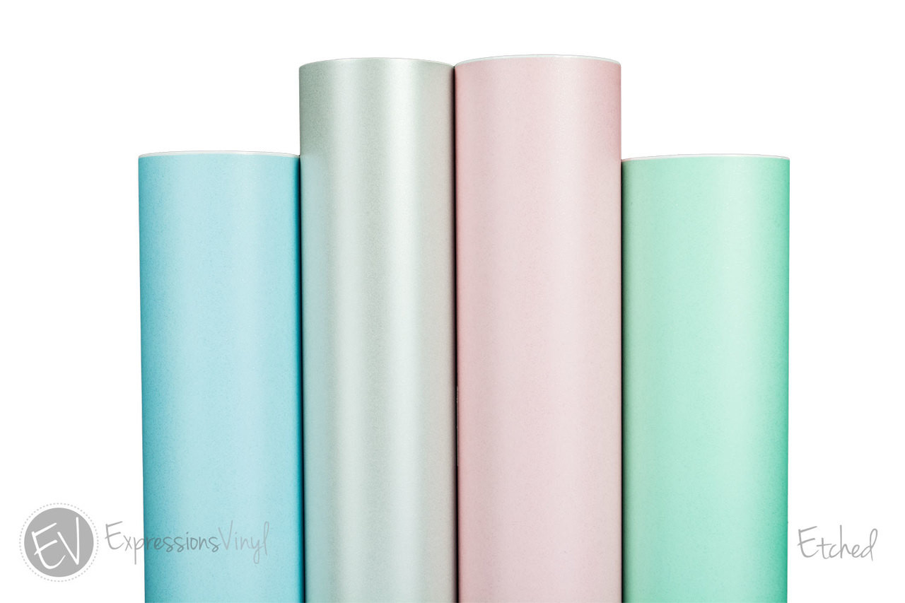 Adhesive Vinyl Sheets & Rolls - Specialty - Etched - Expressions Vinyl