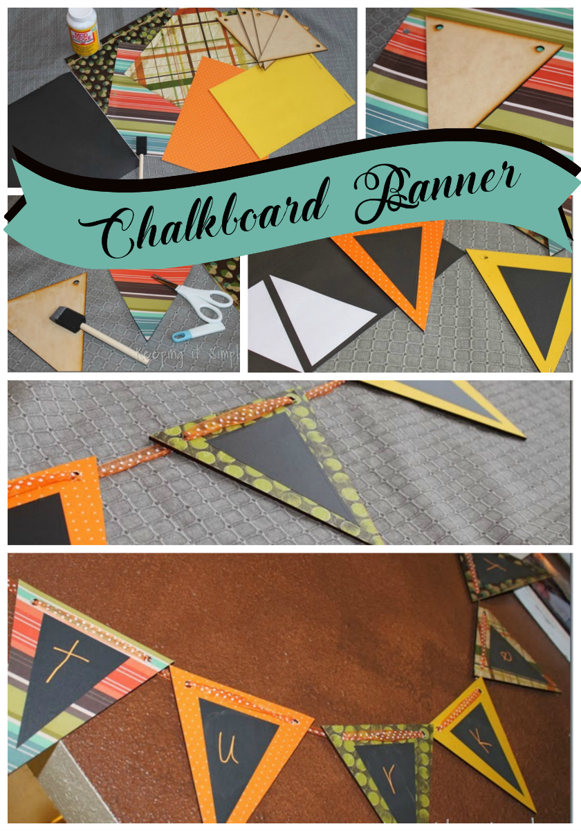 Autumn Chalkboard Vinyl Banner - Expressions Vinyl