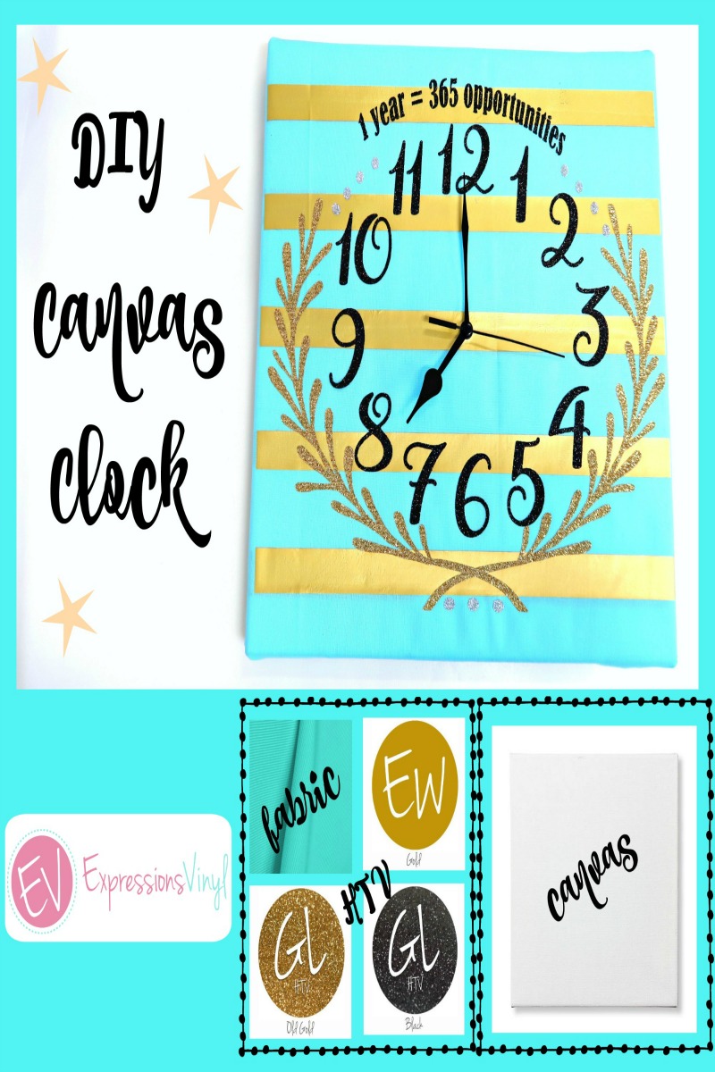 DIY Canvas Clock - Expressions Vinyl