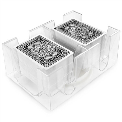 6 Deck Rotating Card Tray - CustomPokerChipCompany.com