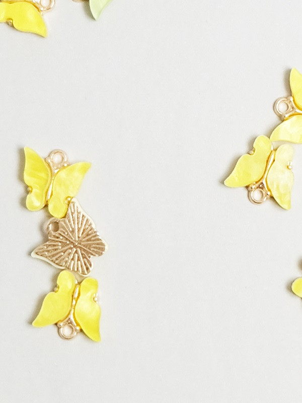 Butterflies Enamel Bra Pendant