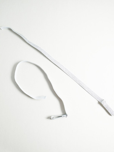 Metallic Silver Strap Set