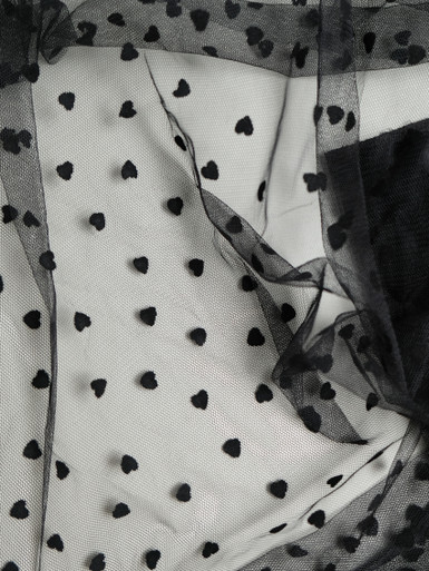 Heart flock Stretch Mesh