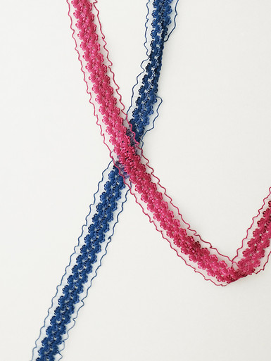 Wide Double Ruffle Elastic