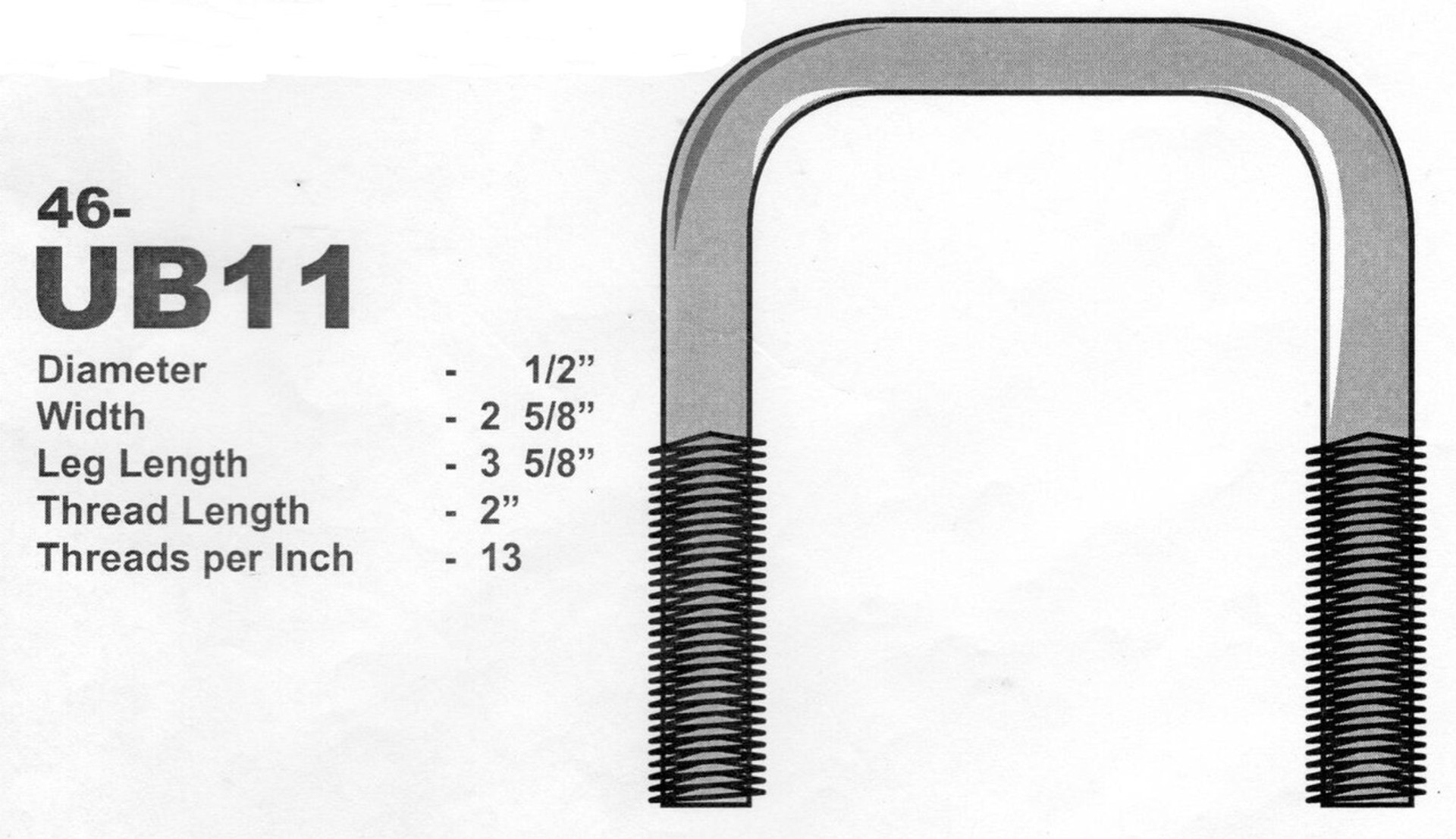 Galvanized 1 2 U Bolt 2 5 8 X 3 5 8 Square Trailer Depot galvanized-1-2-u-bolt-2-5-8-x-3-5-8-square-trailer-depot