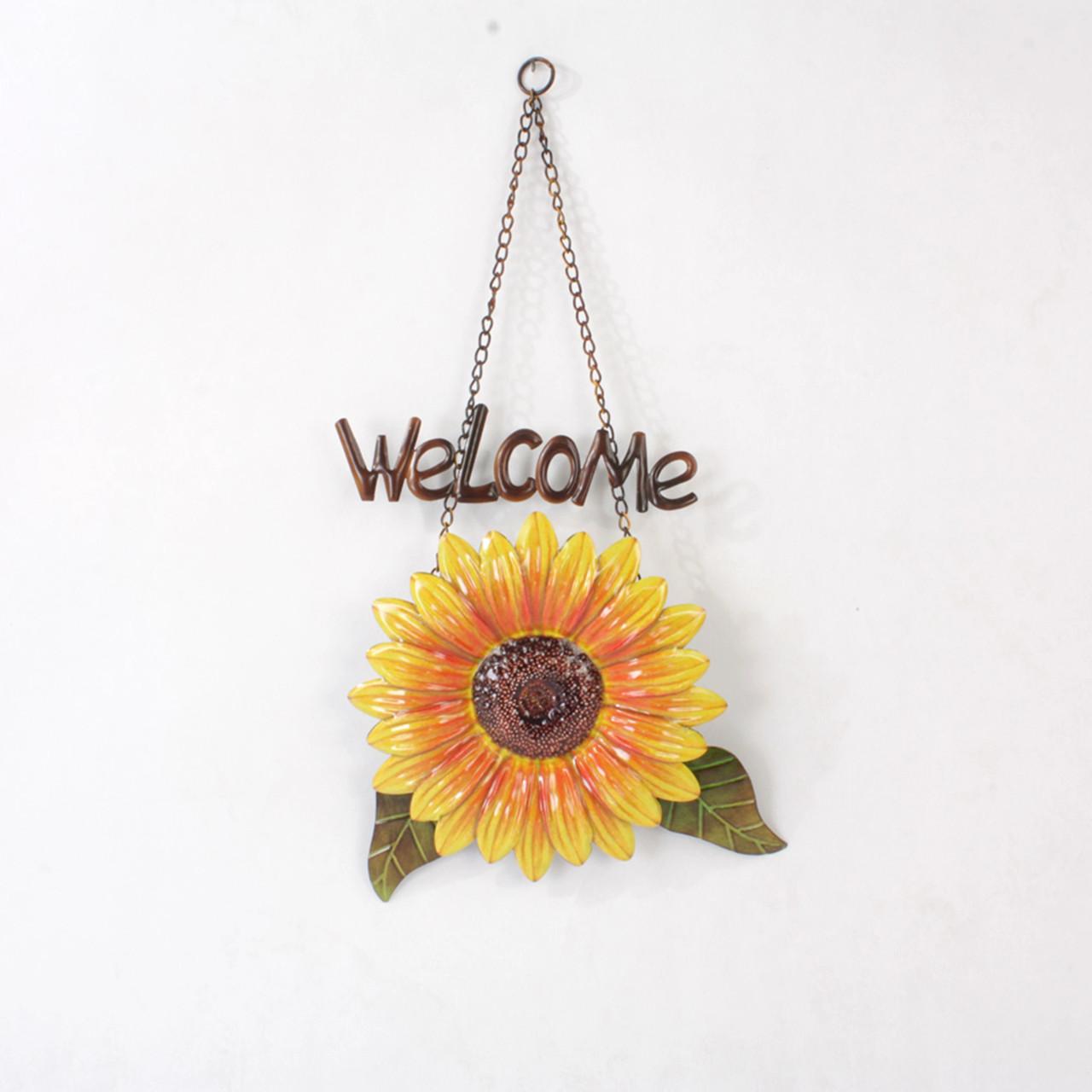 Sunflower welcome metal hanging sign - Adore Collection