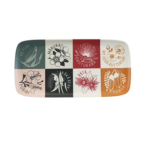 Bamboo Tray - print of NZ Flora - Adore Collection