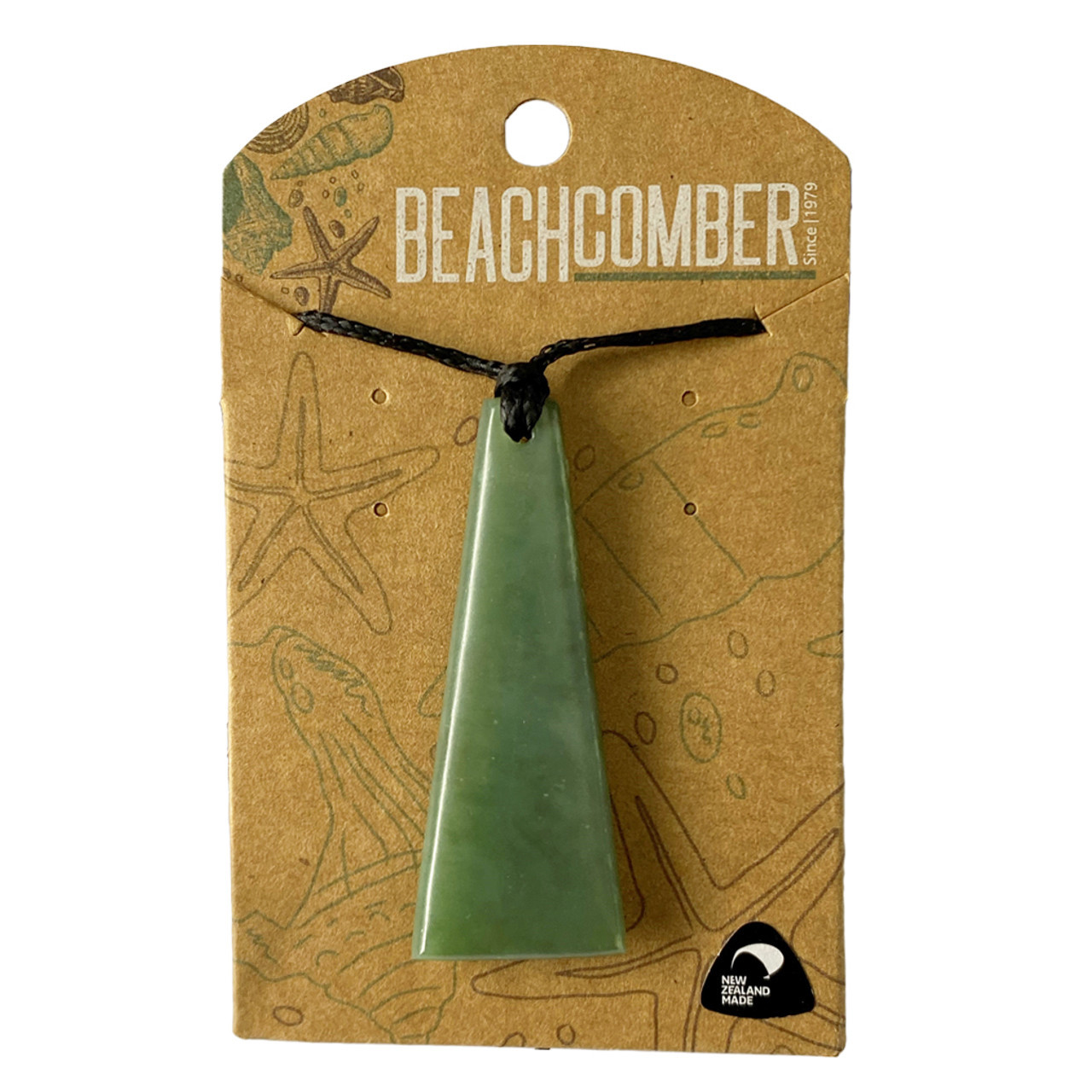 NZ Greenstone (Pounamu) triangle shaped pendant - Adore Collection
