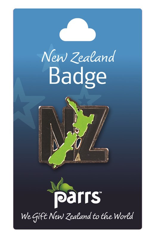 NZ with NZ Map Badge / Pin - Adore Collection