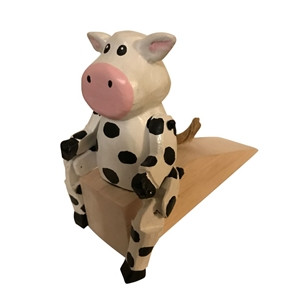 Door Wedge Cow 15 x 11 x 6 cm - Adore Collection
