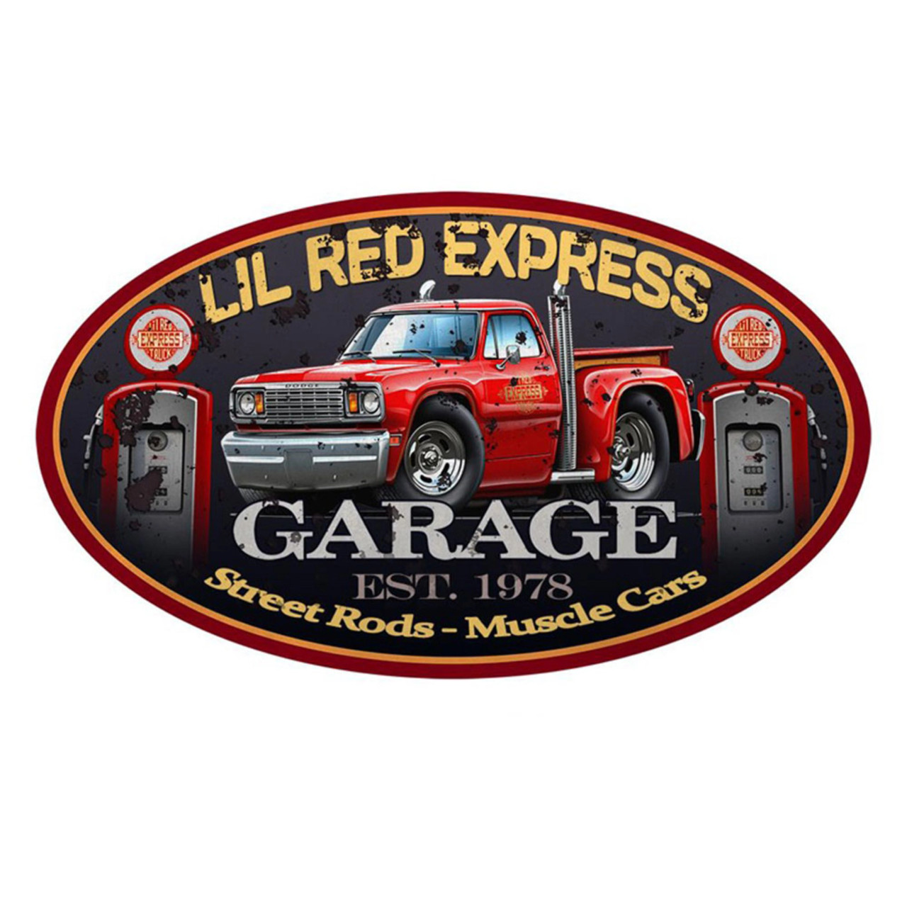 Lil Red Express metal tin sign - Adore Collection
