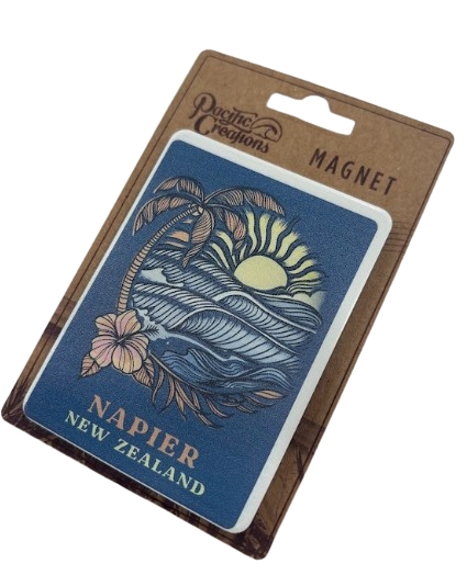 Surf Trip magnet with Napier, New Zealand - Adore Collection