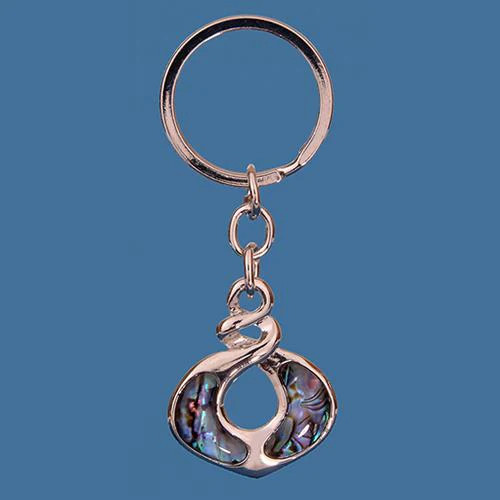 NZ Paua double twist key ring - Adore Collection