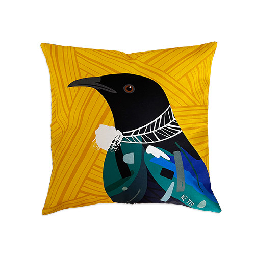 Cushion cover - NZ bold and bright tui - Adore Collection