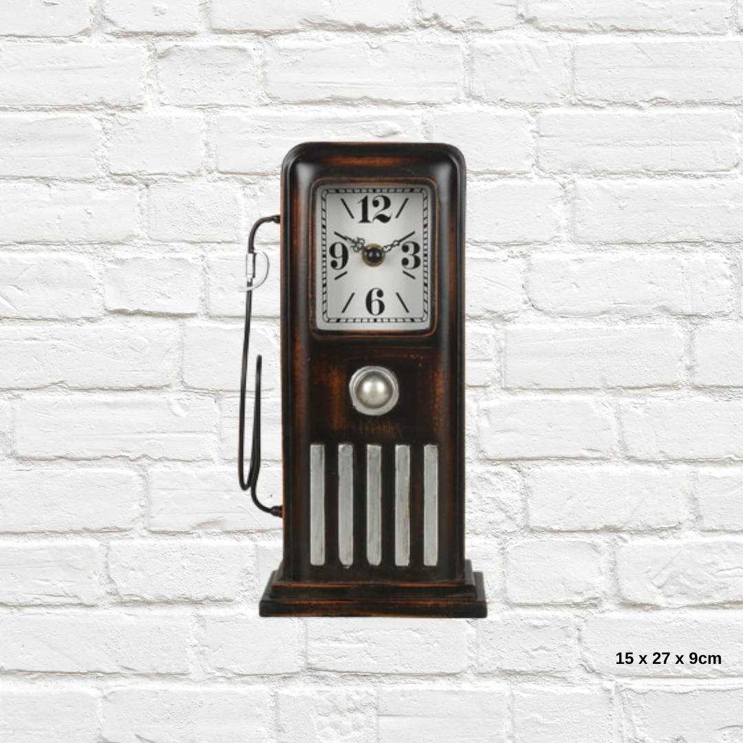 Vintage gas pump style clock - Adore Collection