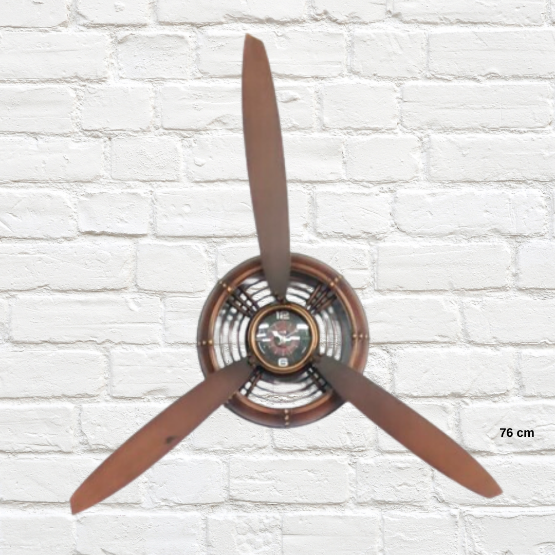 Retro style aeroplane propeller clock - Adore Collection