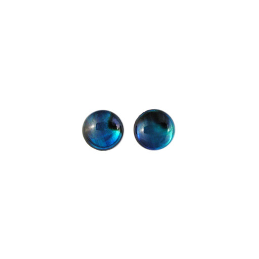 New Zealand paua shell medium round stud - Adore Collection