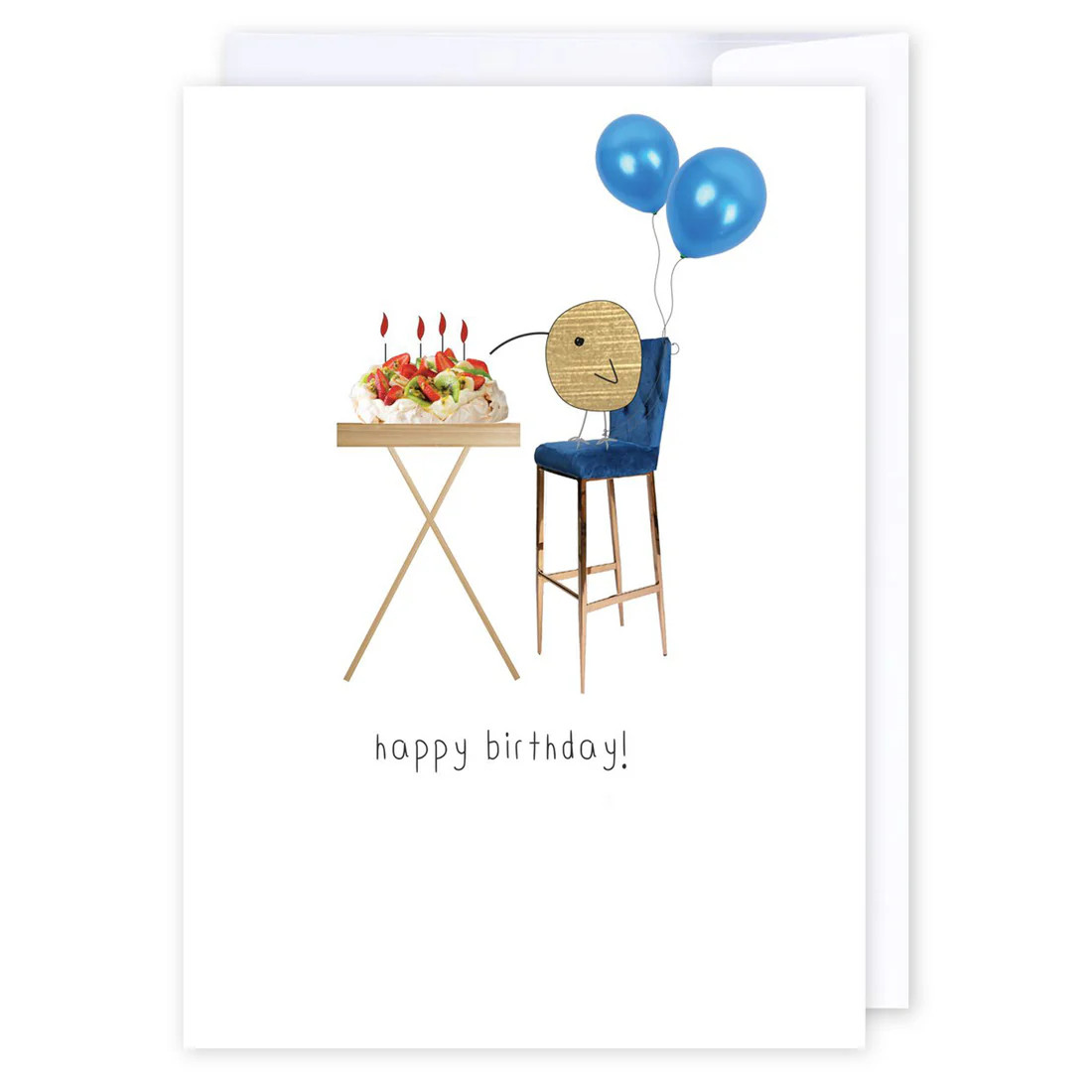 Kiwi pavlova, Birthday card - Adore Collection