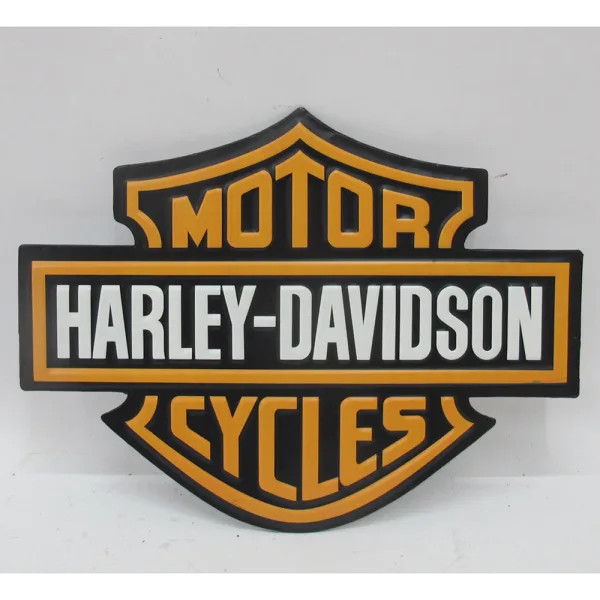 Harley-Davidson motorcycles metal sign (40cm across) - Adore Collection
