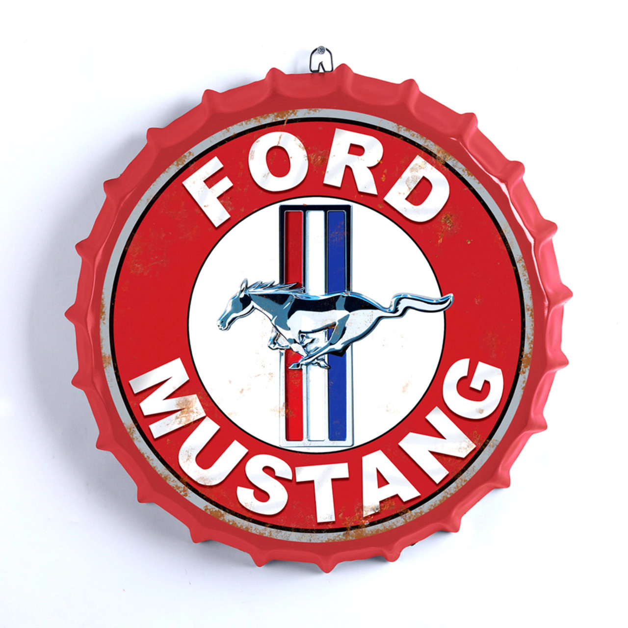 Ford Mustang wall hanging metal bottle cap sign - Adore Collection