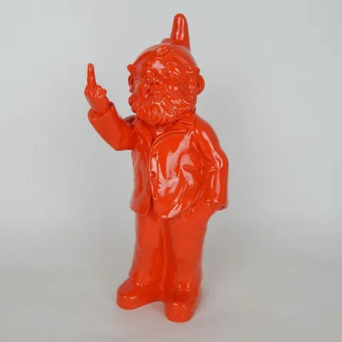 Pop Gnome giving the finger - orange - Adore Collection