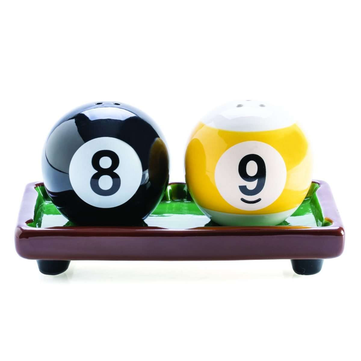 Salt and Pepper Set - Pool Table and 2 Balls - Adore Collection