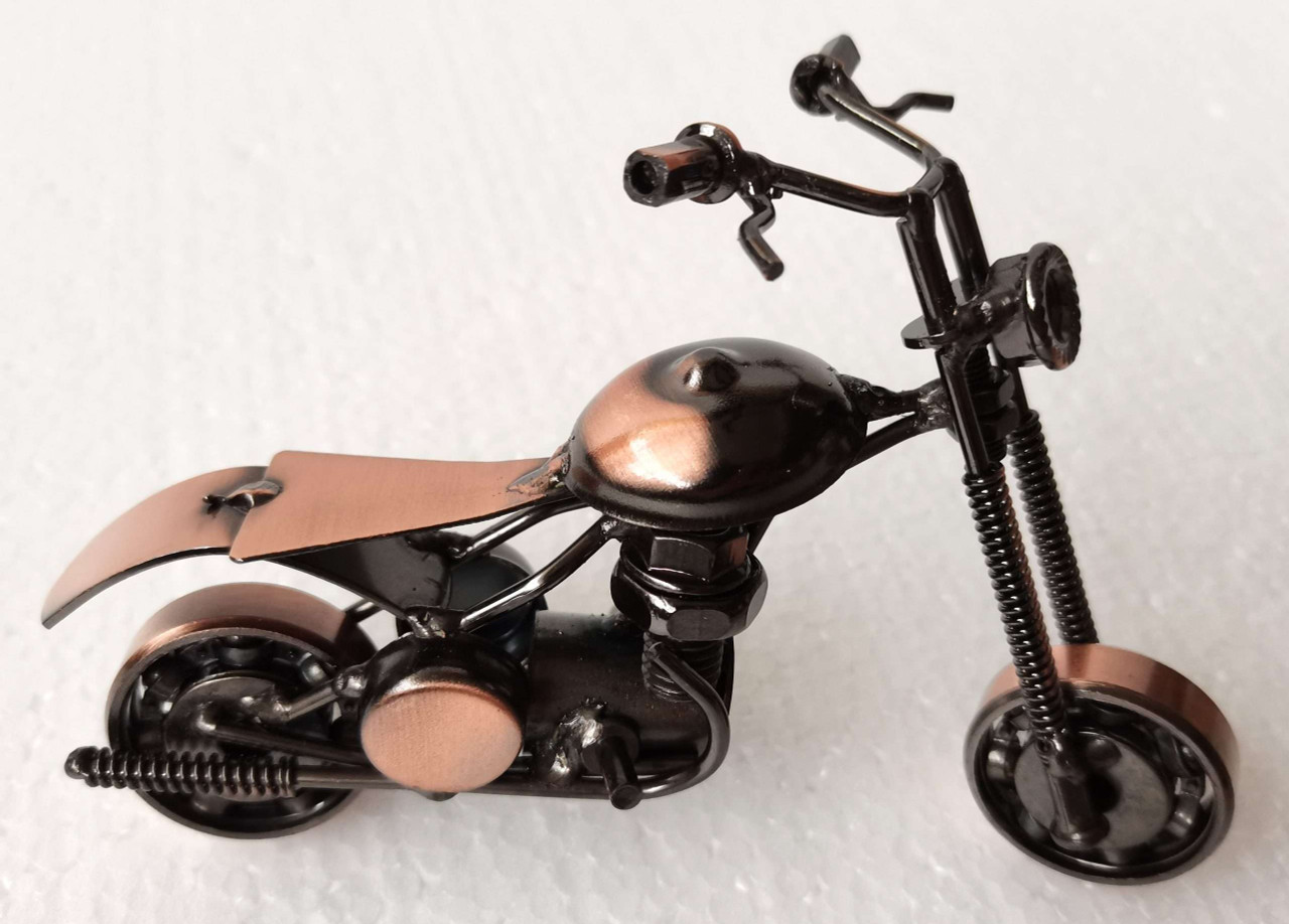 Steampunk Motorbike copper colour ornament - Adore Collection