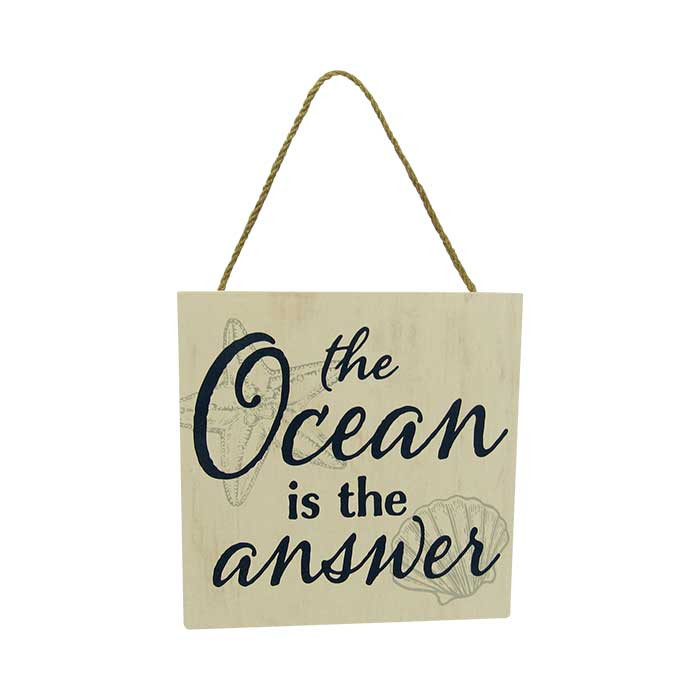 the Ocean is the answer - sign - Adore Collection