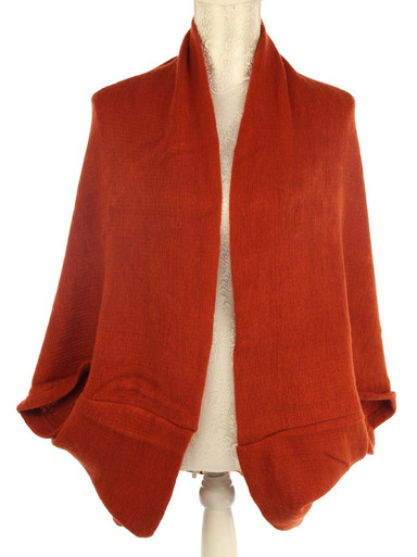 rust colour shrug - Adore Collection