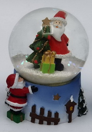 Christmas Waterball Santa and tree with Santa Base 65 ml - Adore Collection