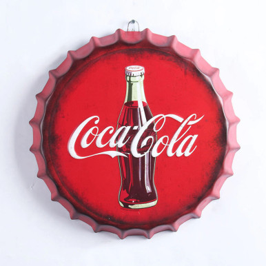 Coca Cola bottle top wall hanging sign - Adore Collection