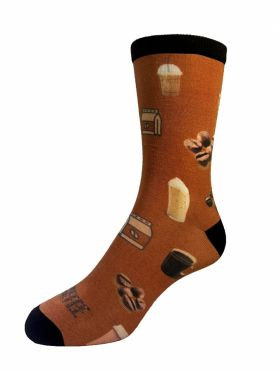 Fun print socks - Coffee - Adore Collection