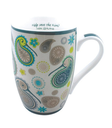 Paisley kiwi coffee cup - Adore Collection