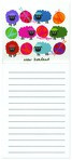Woolly bright sheep magnetic notepad - Adore Collection