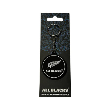 Official All Blacks black round keyring - Adore Collection