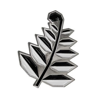 Geometric silver fern pin - Adore Collection