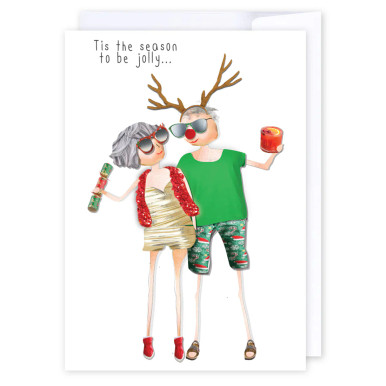 Tis the season to be jolly, Christmas card - Adore Collection