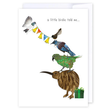 "A little birdie told me..." Greeting card - Adore Collection