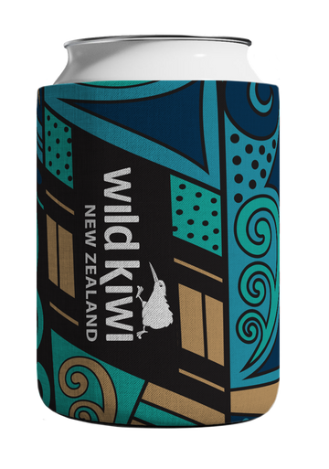 NZ Can cooler - Colourful koru pattern - Adore Collection
