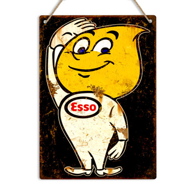 Retro Esso Man Tin Sign - Adore Collection