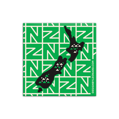 Retro Map of NZ - magnet - Adore Collection