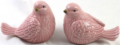 Pink Ceramic Birds 16 cm (price per each) - Adore Collection