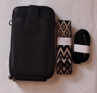 Wallet bag with double zip and front pouches - various colours - Adore ...