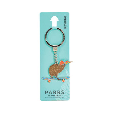 Skateboarding Kiwi Key Ring - Adore Collection