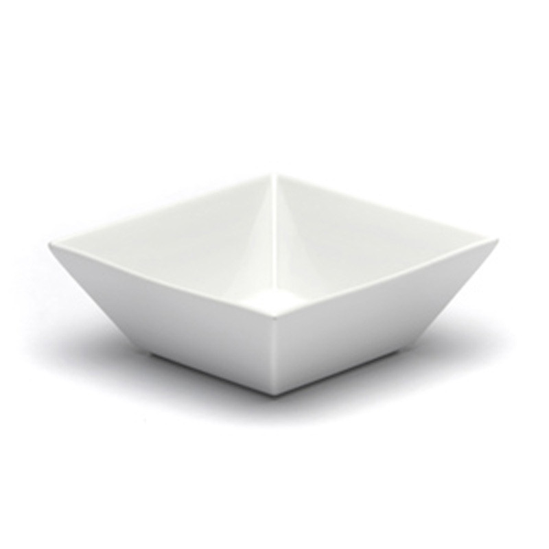 Arc White Square dish with Stem | Crockery Hire |Caterhire