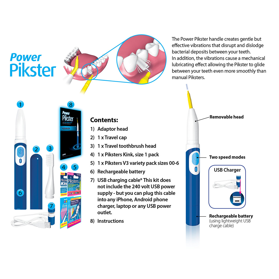 Piksters Power Pikster Toothbrush - Piksters