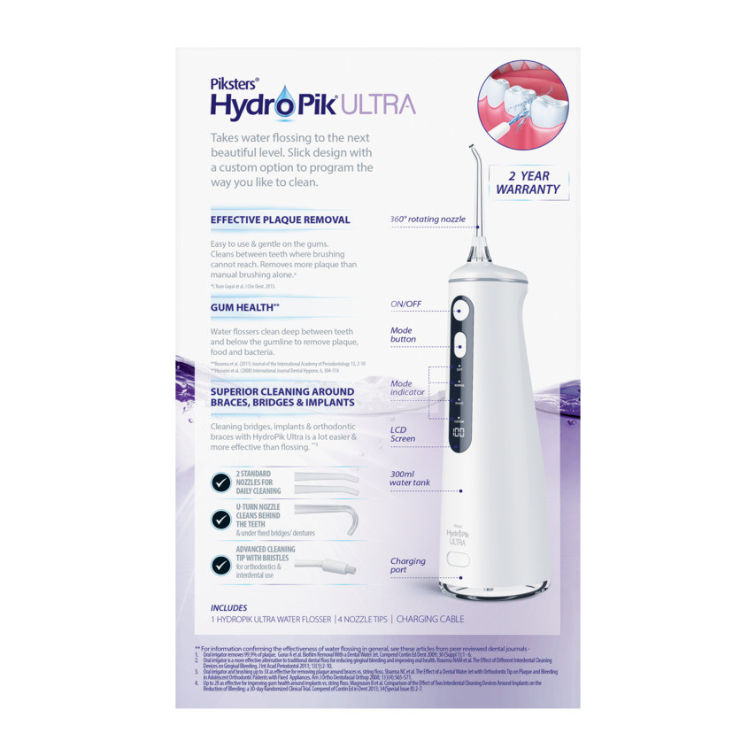 Piksters® HydroPik ULTRA Water Flosser