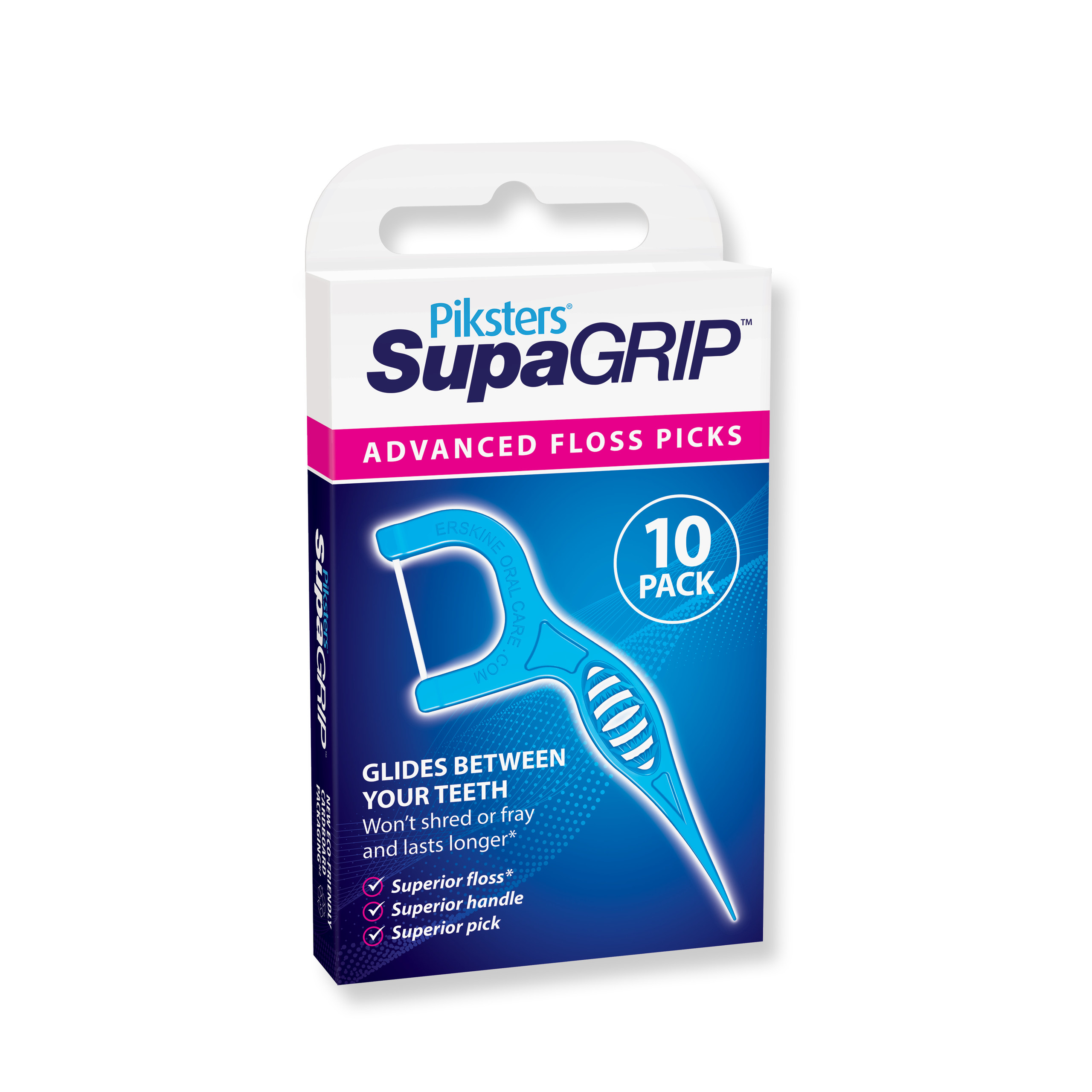 Piksters SupaGRIP Eco Floss Picks 100pk