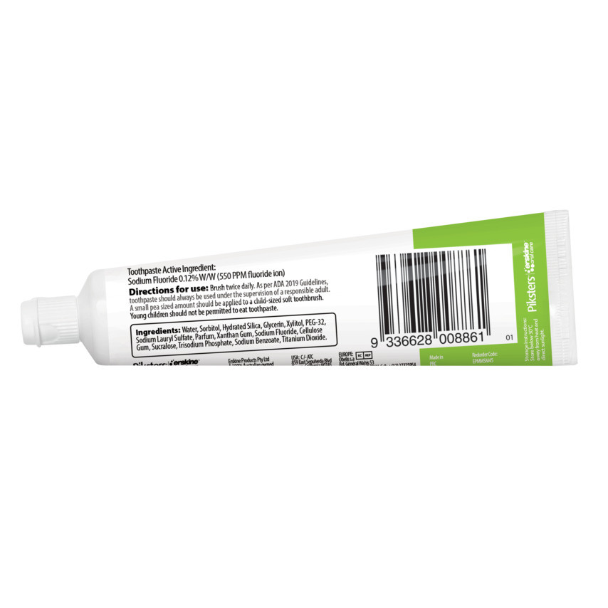 Piksters Mini Monsters Soft Mint Toothpaste 45g